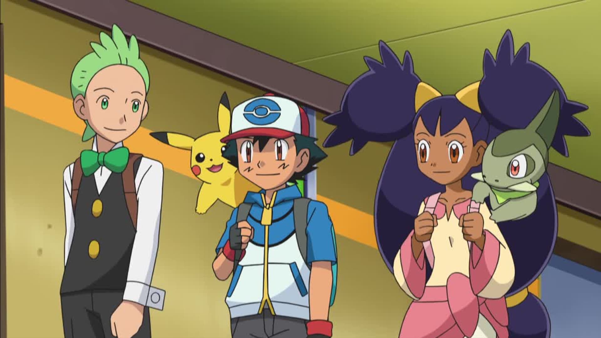 Pokemon Black And White Ash Iris And Cilan