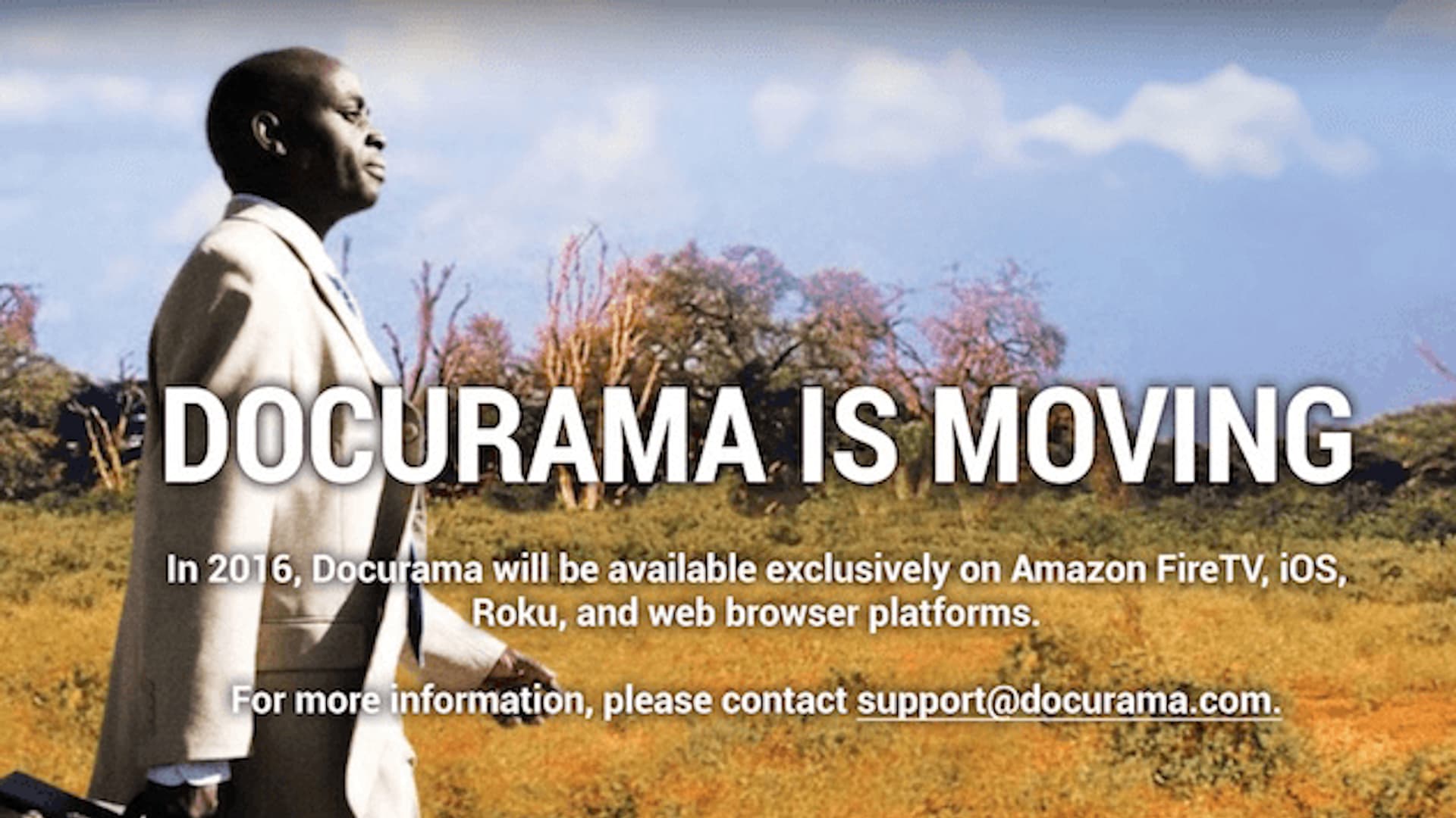 Watch DOCURAMA APP REMOVAL NOTICE (2016) - Free Movies | Tubi